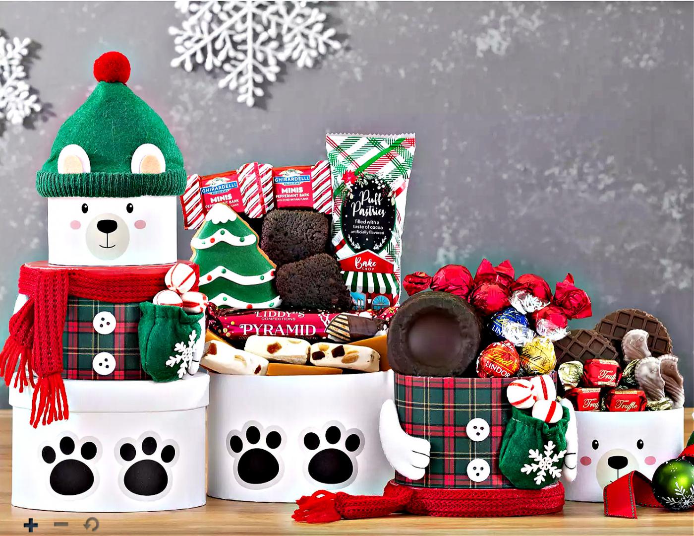 Holiday Polar Bear Gift Tower